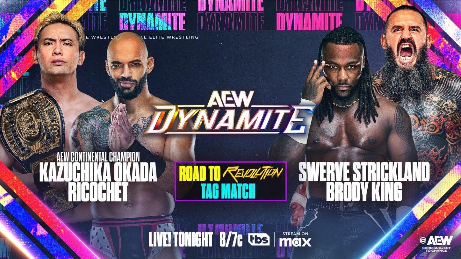 Swerve Strickland To Team With Brody King To Face Kazuchika Okada And Ricochet On AEW Dynamite ...